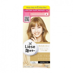Bọt Kem Nhuộm Tóc Nâu Trà Sữa Liese 108ml